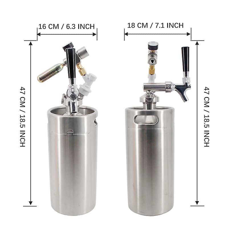 Complete 3.6l/115oz mini keg system tailgating camping picnic party ...
