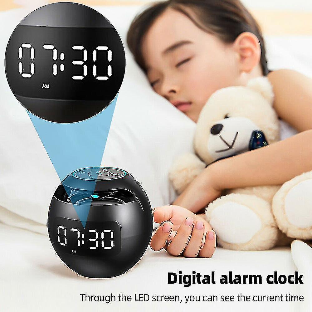 Ball Music Speaker Led Display Alarm Clock Bluetooth Fm Radio Music ...