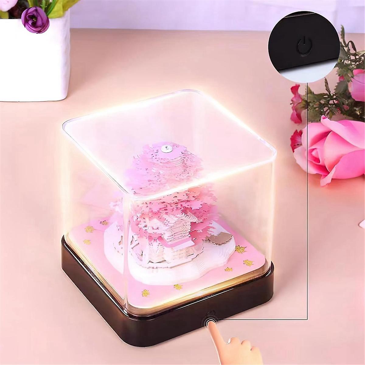 3d Art Calendar Memo Pad 2024, Timepiece Calendar Sakura Tree Rip Paper ...