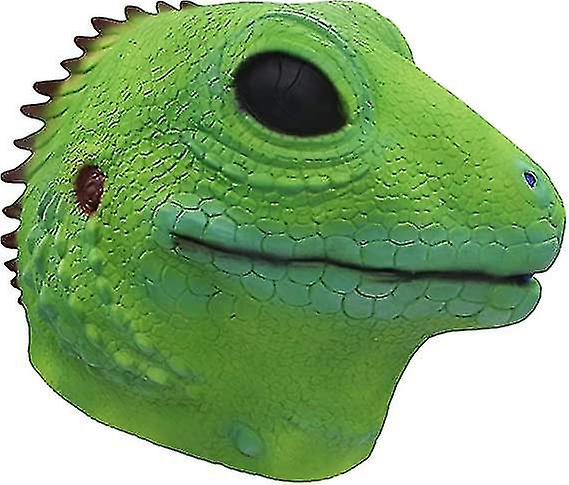 Ghyt Lizard Head Mask Halloween Costume Props Adult Party Realistic ...