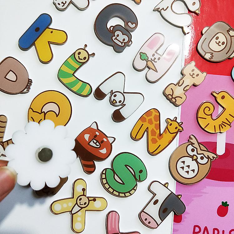 Jumbo Magnetic Letters Colorful ABC Alphabet Animal Shape Toys Large ...