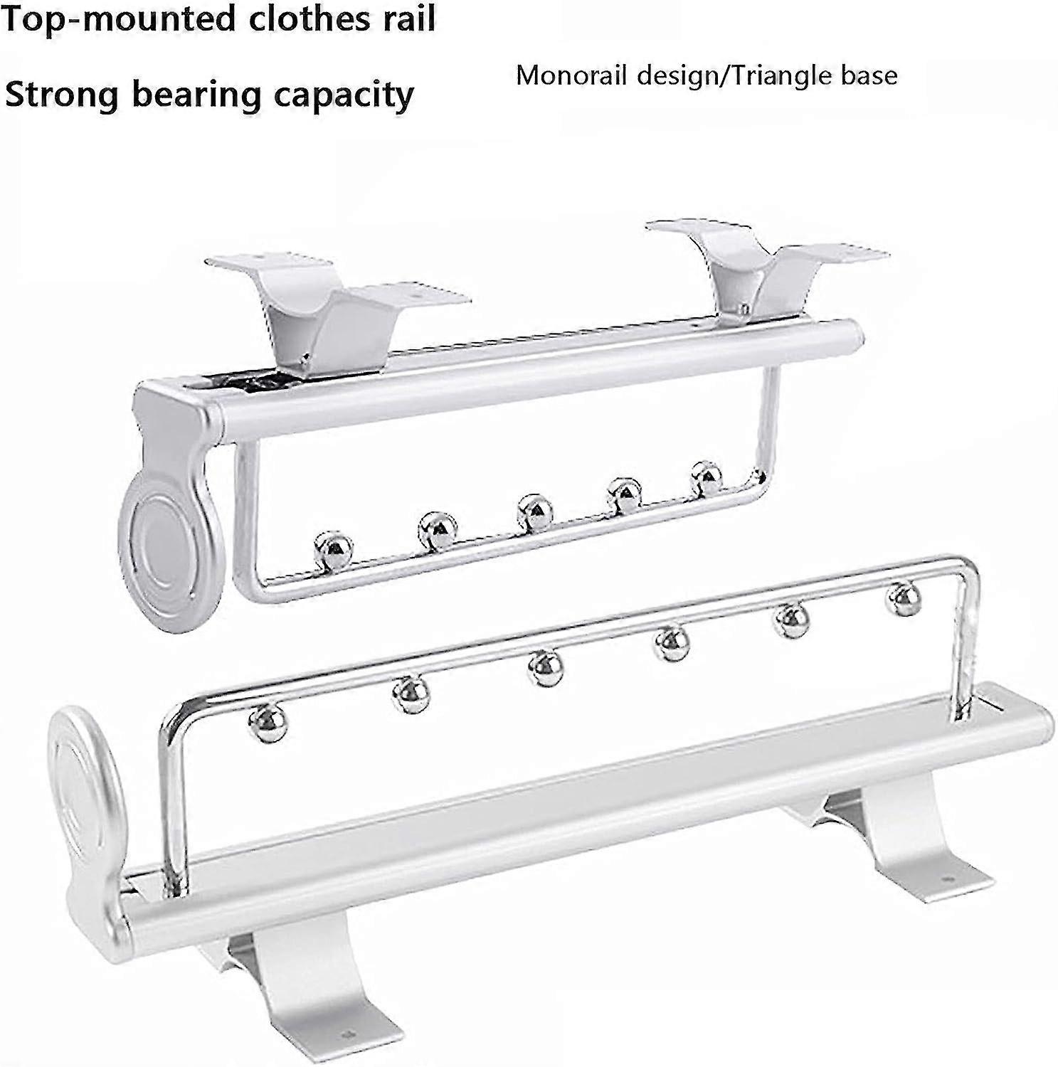 Heavy Duty Pull Out Clothes Rack Trouser Sliding Hanger, Telescopic ...