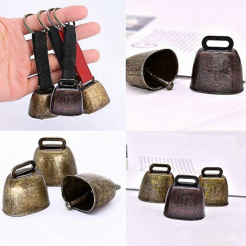 Cow Bell 10 Pcs Metal Copper Bells Vintage Mini Goat Bell for Cow Horse ...