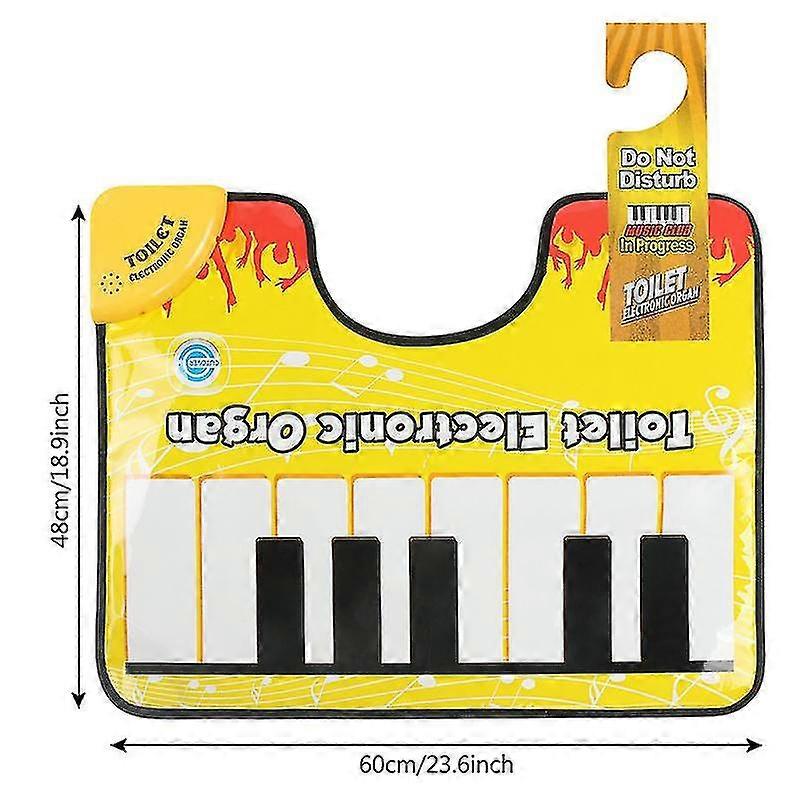 Potty Piano Sounding Rug Bathroom Fun Toe Tapping Musical Keyboard ...