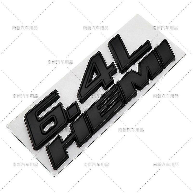 6.4l Hemi Metal Badge Emblem Stickers Rear Trunk Decal For Dodge Charge ...