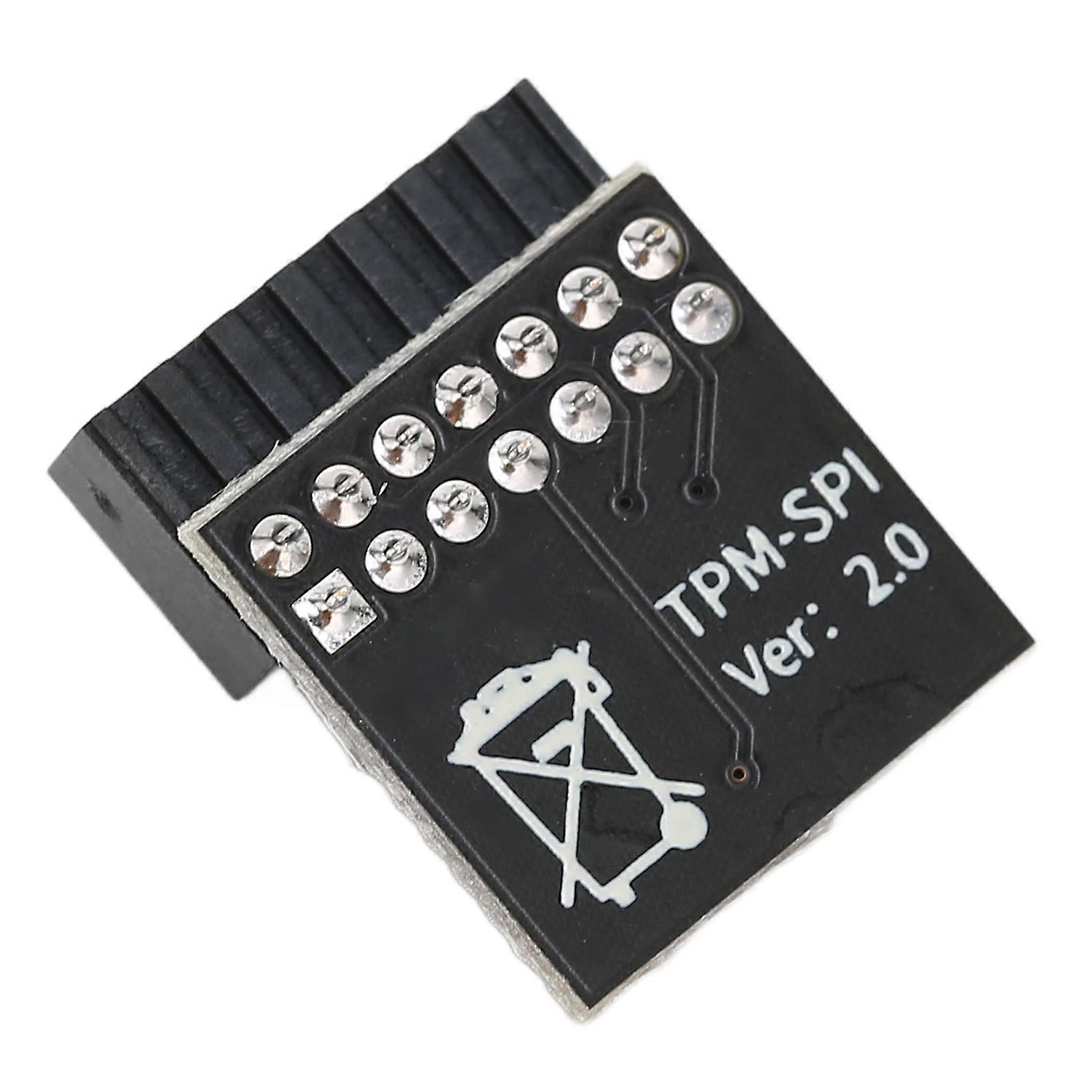 TPM 2.0 Encryption Security Module 14pin Strong Encryption TPM Processor Black TPM Module System ...