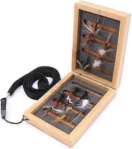2024 Classic Bamboo Wood Fly Box Fly Fishing Flies Box | Fruugo UK