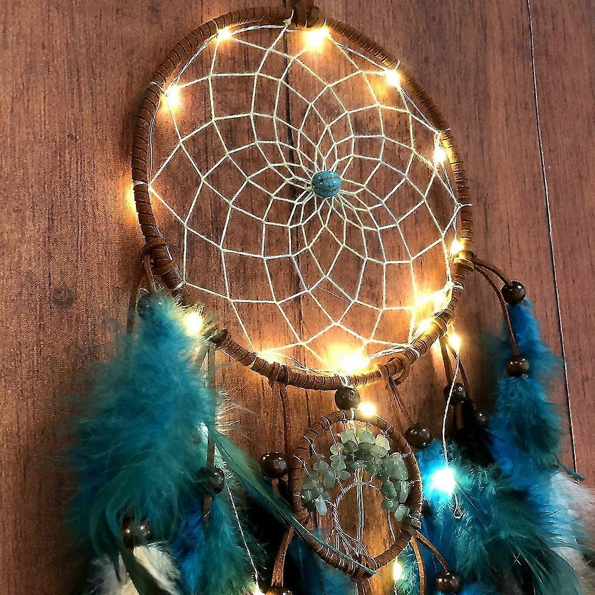 Dream Catcher,handmade Led Dream Catchers For Bedroom Wall Hanging ...