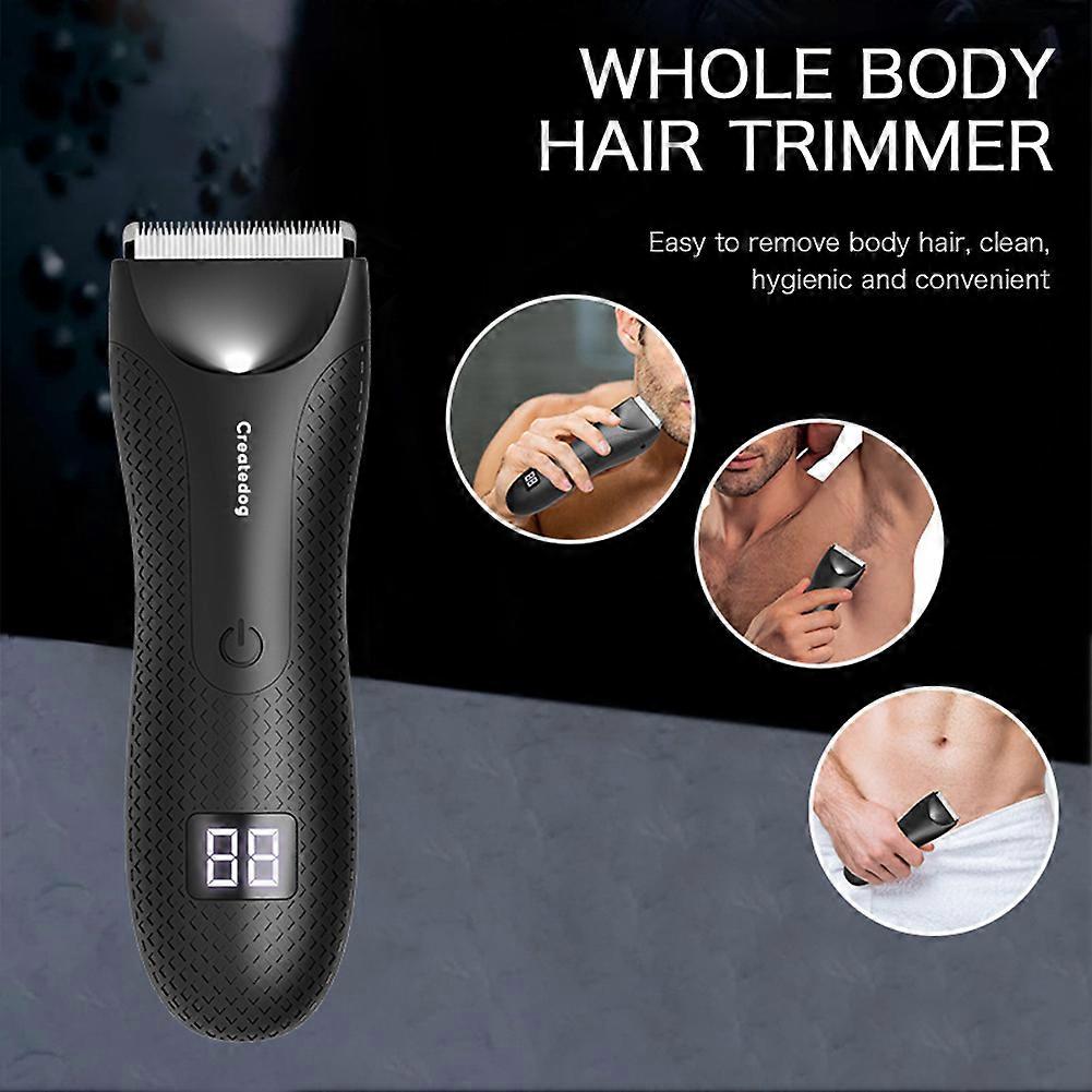 Ultimates Comfort Electric Body Hair Shaver Pubic Hair Trimmer with LED ...