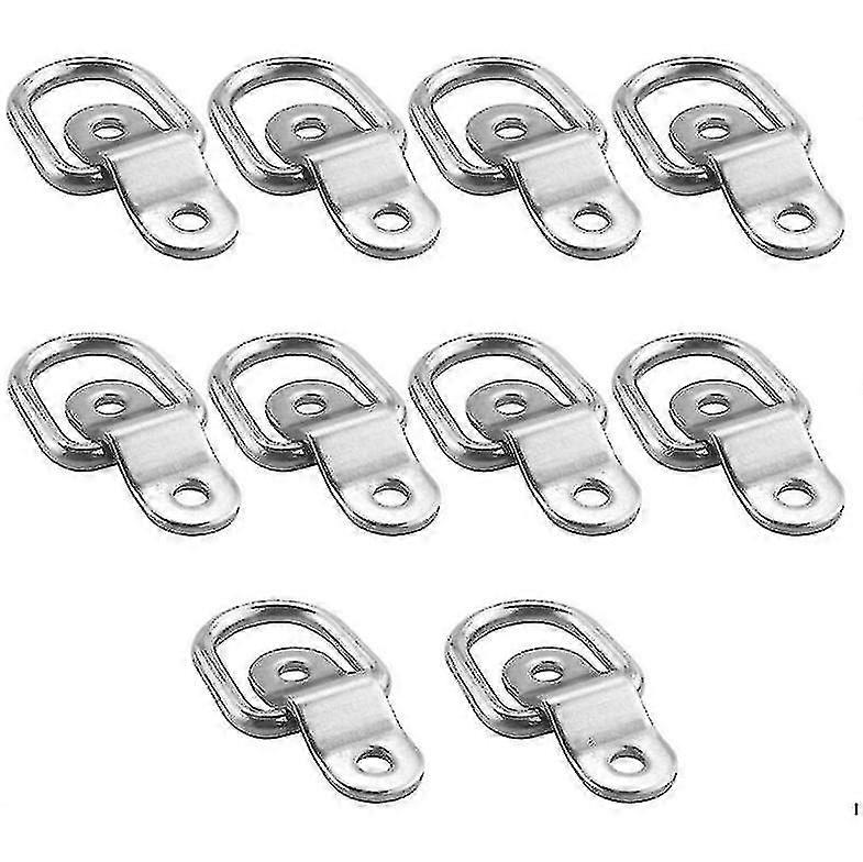10 Pack D Ring Tie Downs Anchor, 1/4 Stainless Steel Heavy Duty Tie ...