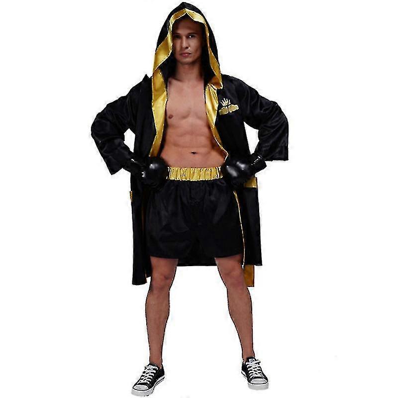 Adult Men Boxing Costume Heavyweight World Champion Boxer Includes Robe ...