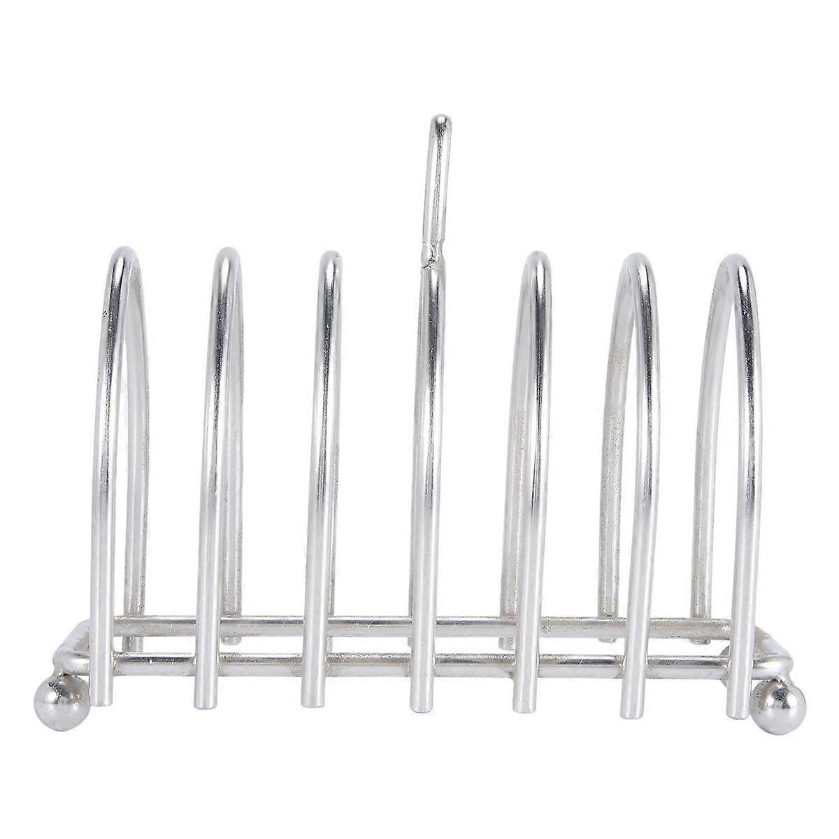 Toast Bread Rack Holder 6 Slice Stainless Steel Toast Rack with Ball ...