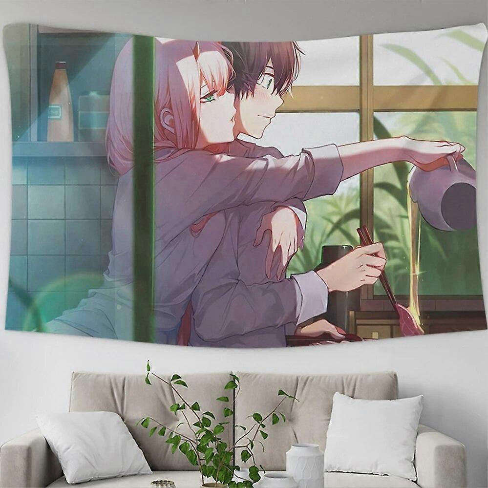 Anime DARLING in the FRANXX 02 Zero Two Wall Hanging Tapestry Fabric ...