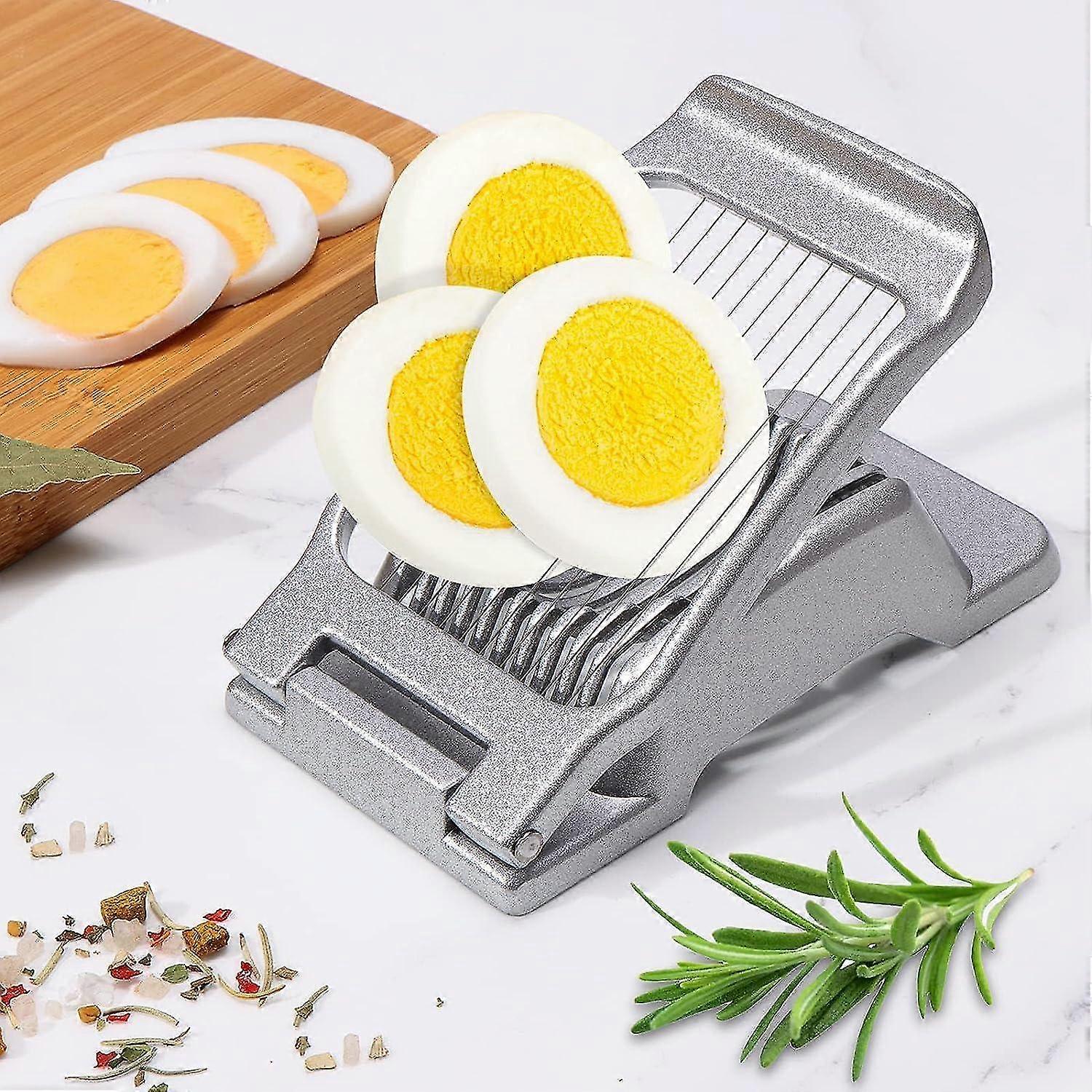 13*7cm Stainless Steel Egg Slicer,Professional Boiled Egg Cutter,Egg ...