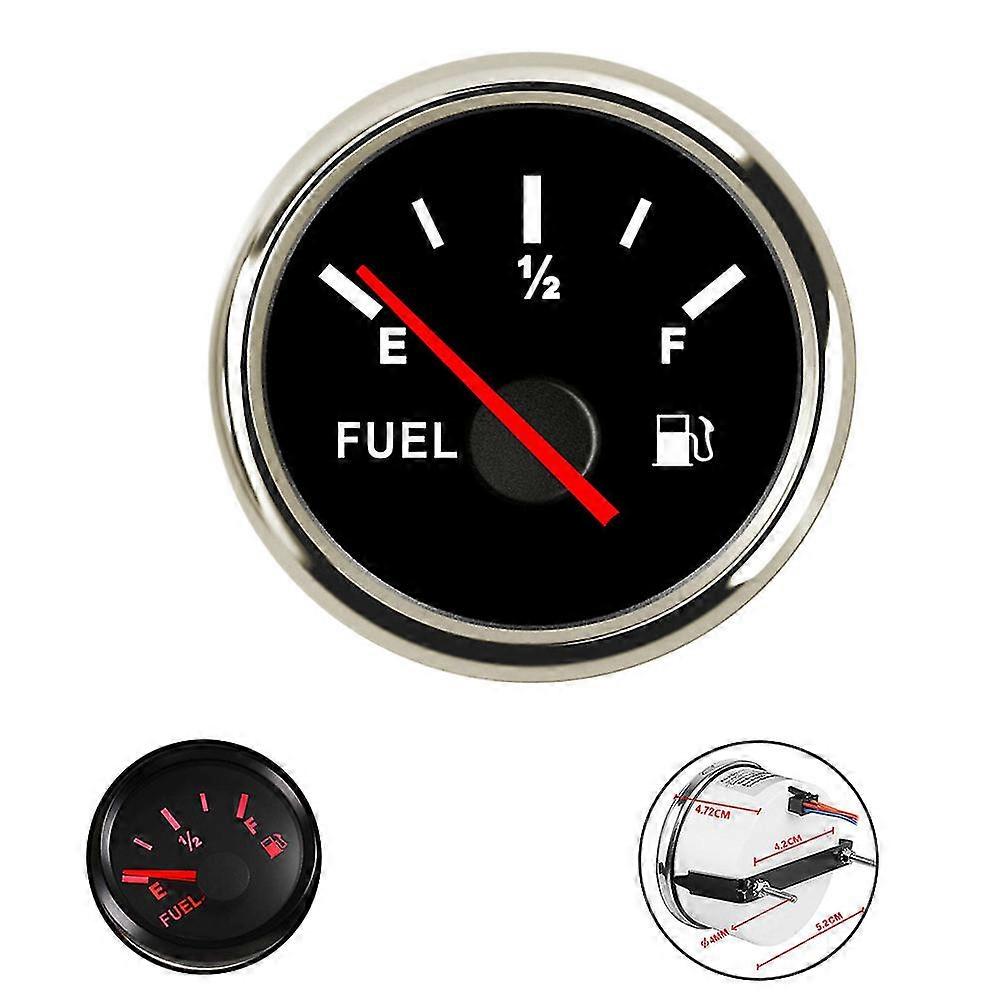 52MM Fuel Level Gauge 0-190 Ohms Waterproof Fuel Level Indicator For ...