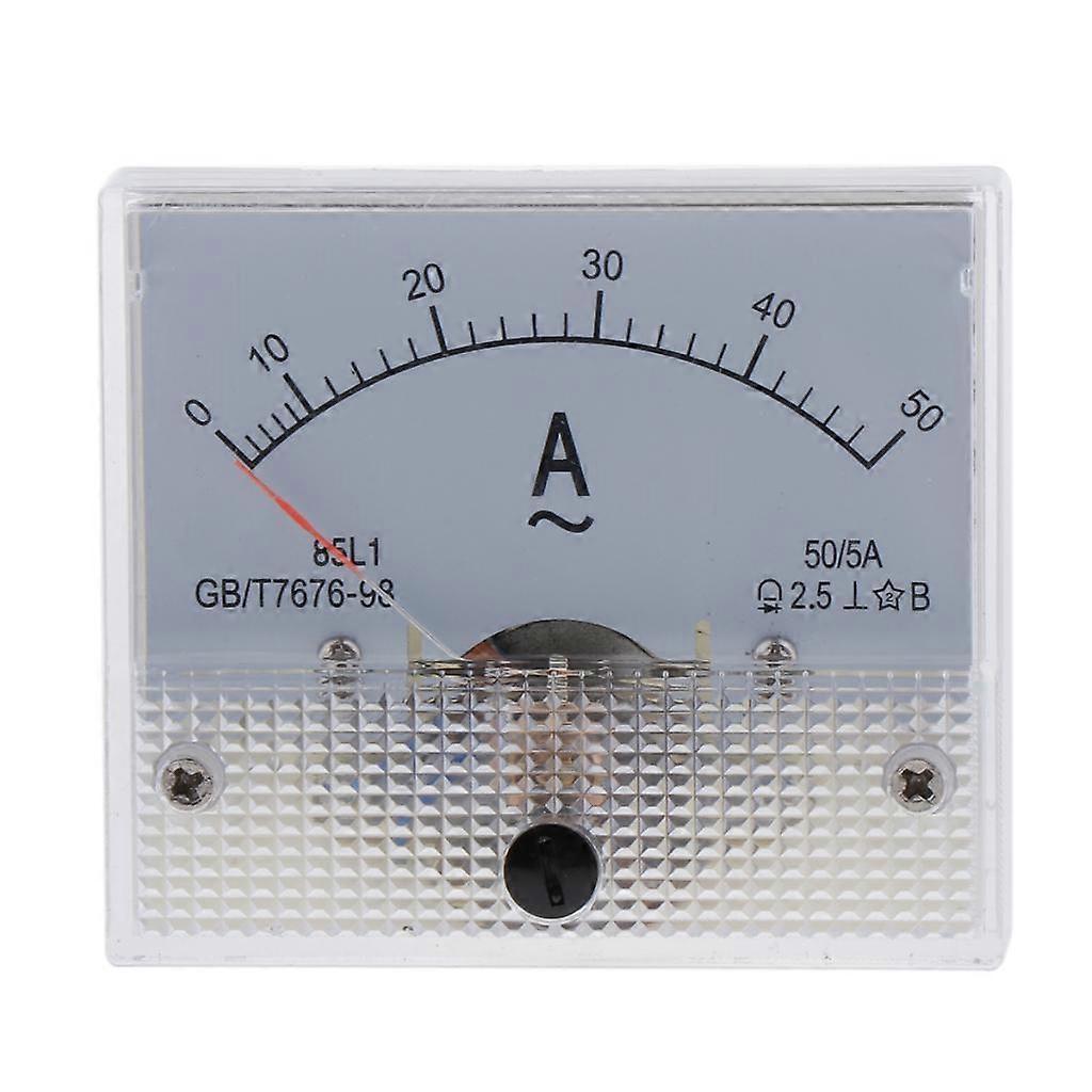 AC 85L1 Analog Panel Current Ampere Ammeter Gauge Ampere Meter 0-50A | Fruugo SE