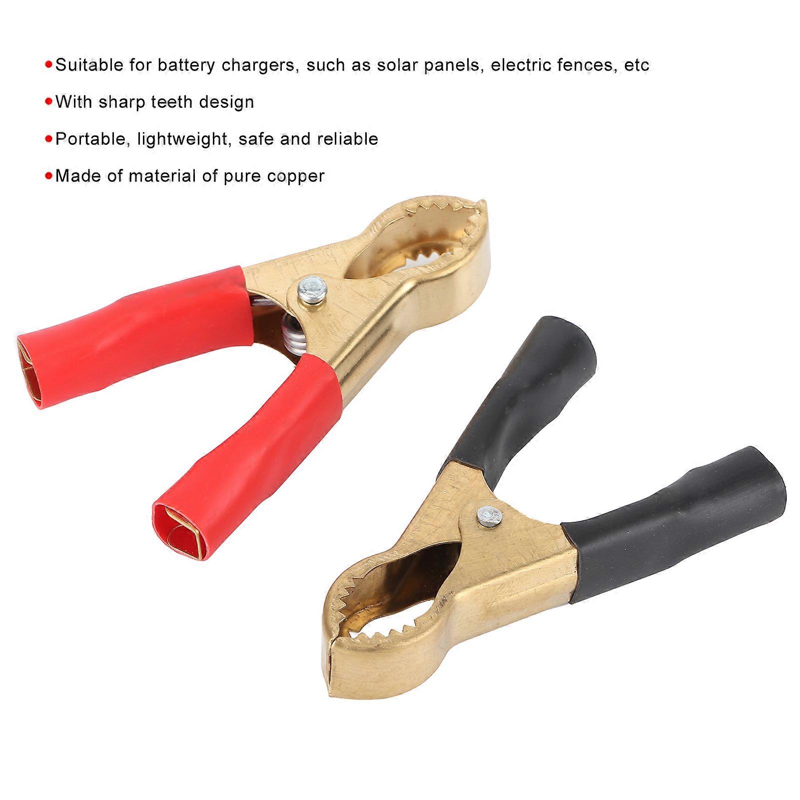 5 Pairs Battery Cable Clips HeavyDuty Insulated Crocodile Clamp 1000A ...