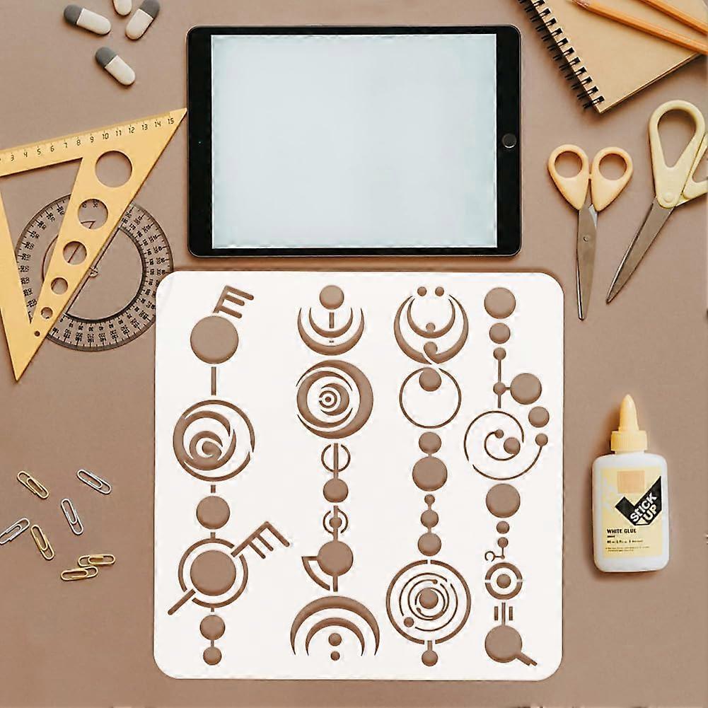 Crop Circle Pictograms Stencil for Painting 11.8x11.8 inch Plastic PET ...