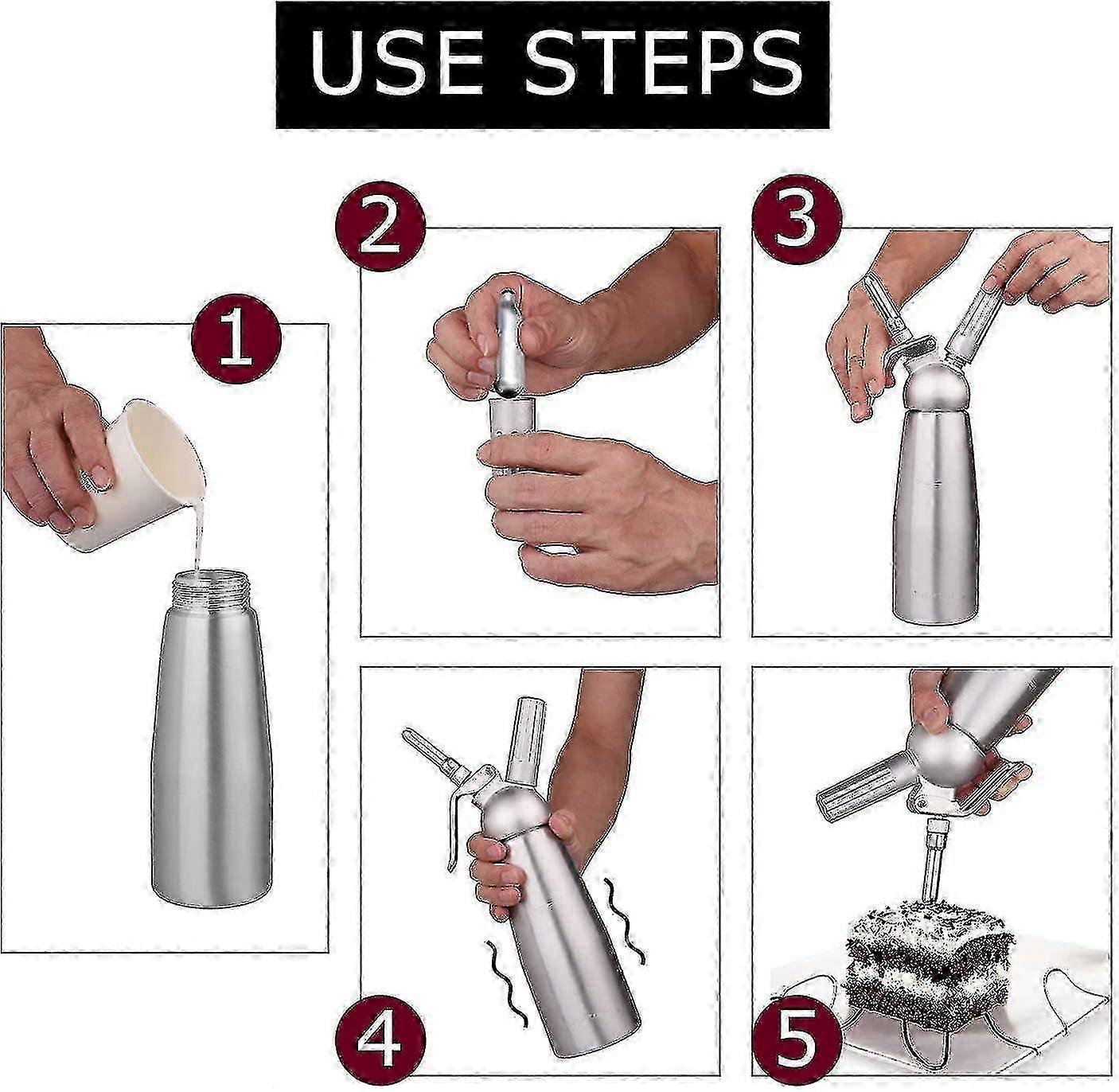 Cream Dispenser Replacement Nozzles Stainless Steel Nozzles Piping ...