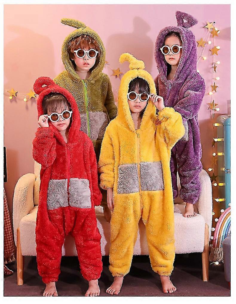 Kids Teletubbies Costumes Disi Onesies Lala Cosplay Pajamas Pyjamas ...