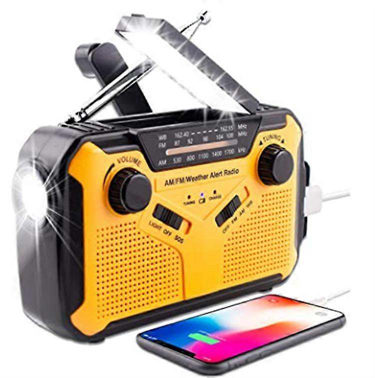 Solar Radio, Jobsite Radio, Hand Crank Portable Radio, Emergency Radio ...