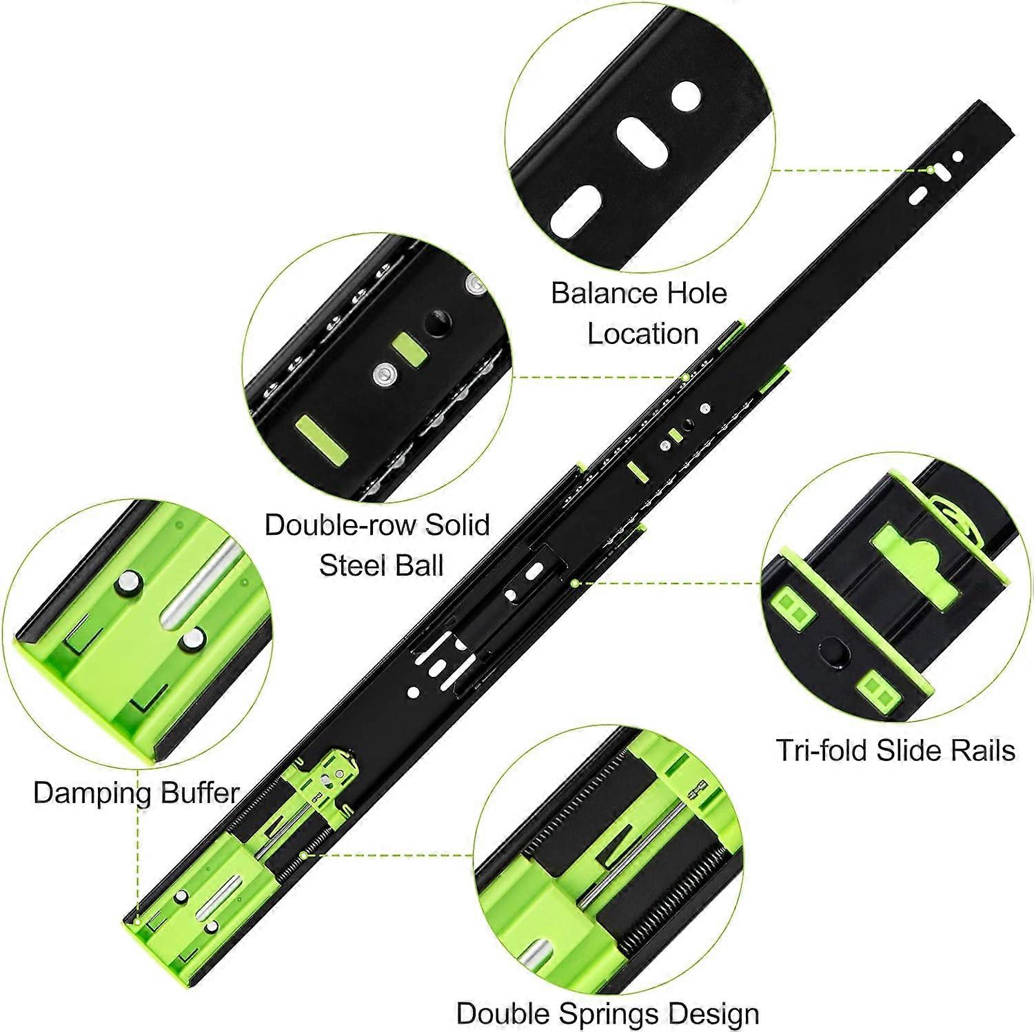 Drawer Rails Stainless Steel Drawer Slides 250mm Drawer Slide Ball ...