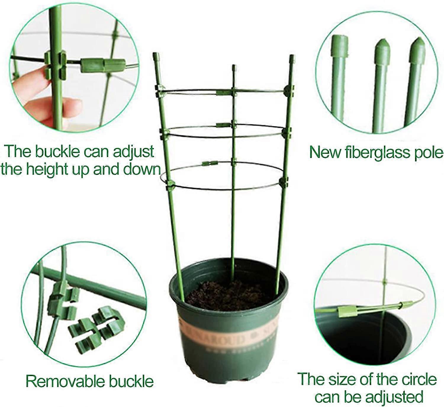 20PCS Plant Stakes,Garden Stakes Plant Stakes Sturdy Tomato Stakes ...