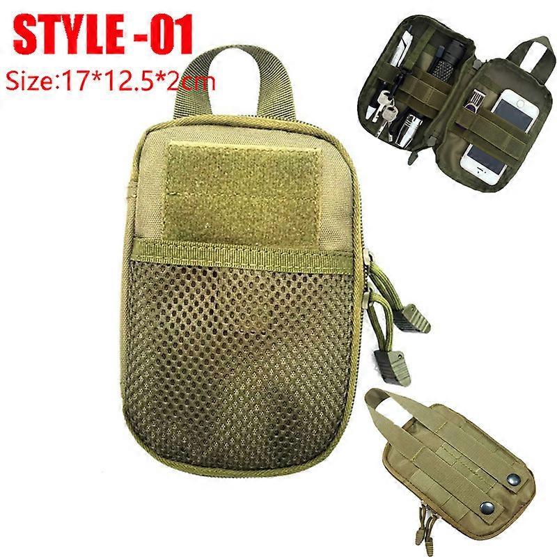 Hunting Survival First Aid Kit Bag Military EDC Pack Molle Tactical ...
