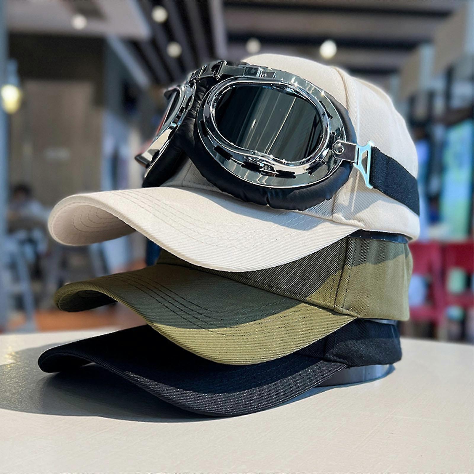 Baseball Cap Sunglasses Curved Visor Pilot Baseball Hat Dad Hat Hip Hop ...