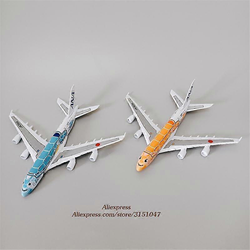 16cm Alloy Metal Japan Air ANA Airbus A380 Cartoon Sea Turtle Airlines ...