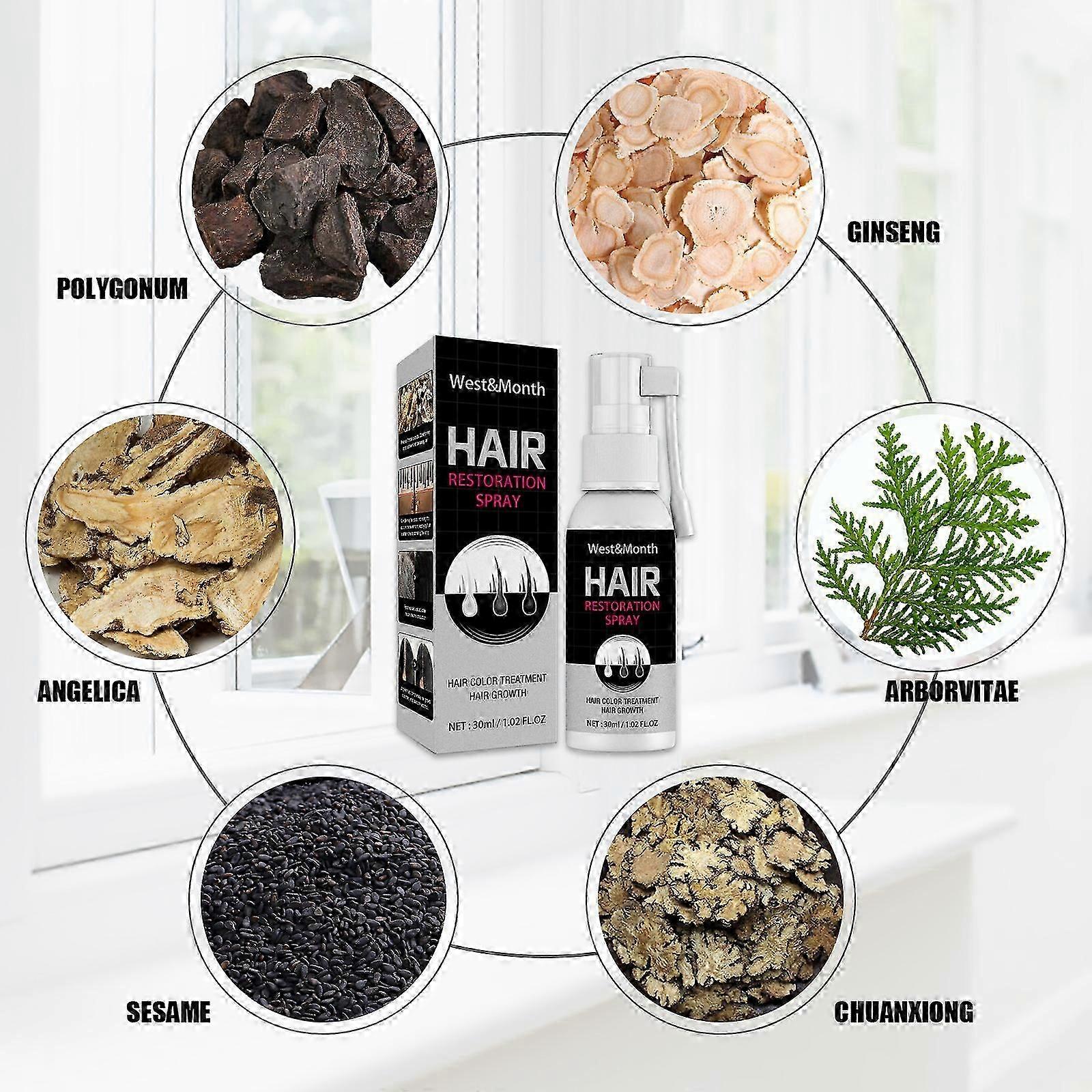 La laque pour cheveux noirs West&Month nourrit et fortifie les cheveux ...