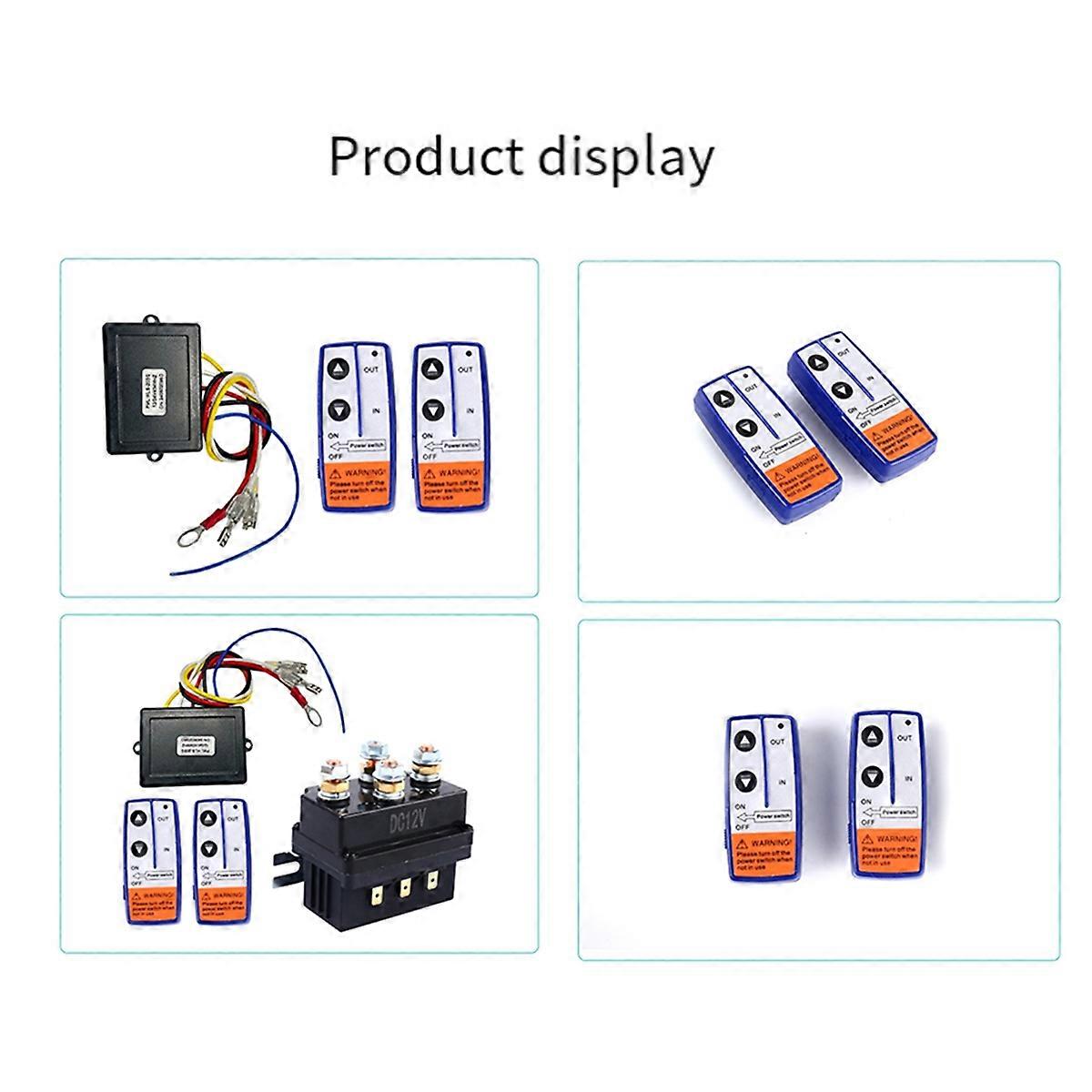 12V 500A Winch Relay 4450 Set with 2 Remote Controls + Controller ...