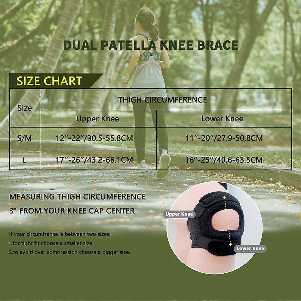 Patellar Tendon Knee Brace with Stabilizers, Adjustable Knee Support ...