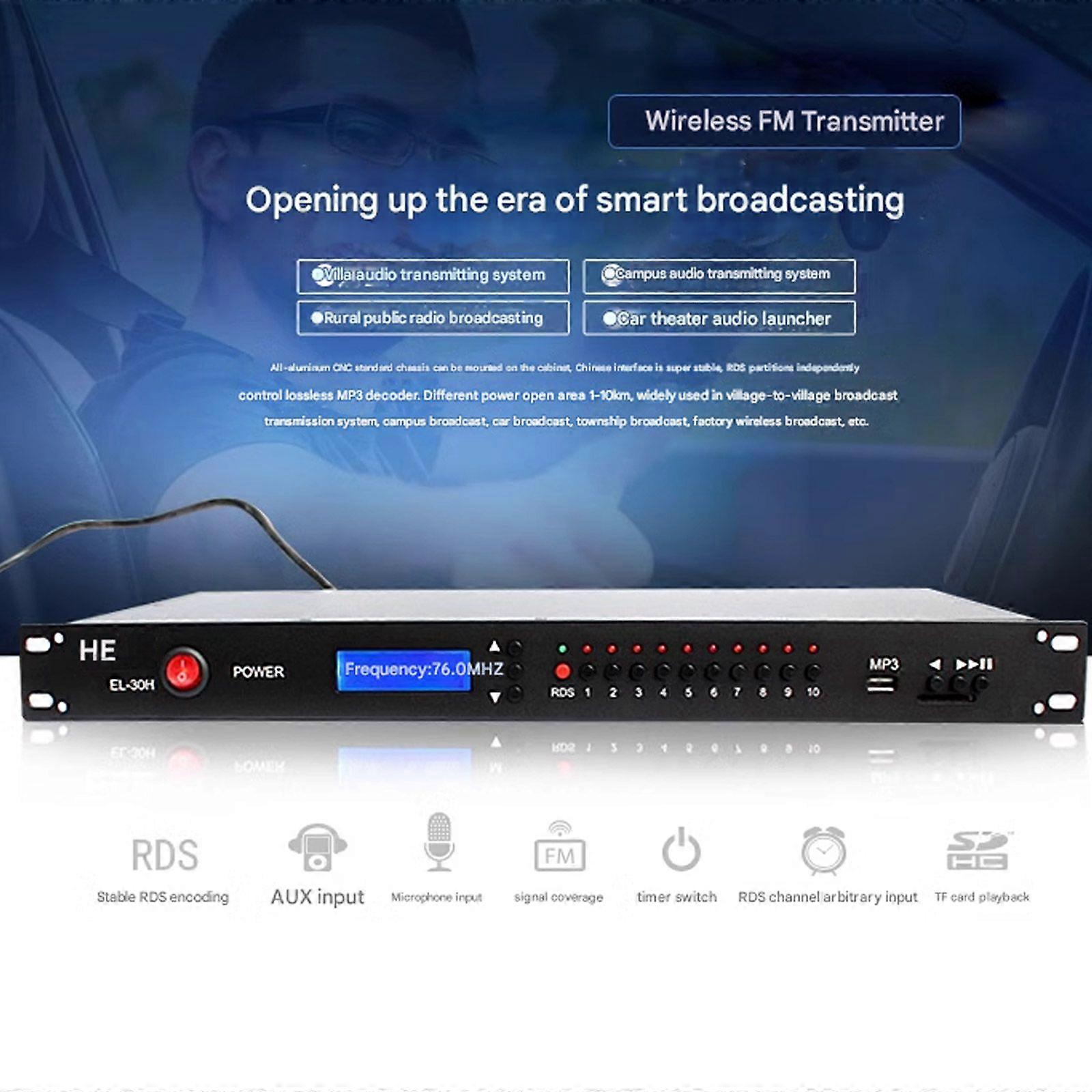 ELE EL-30H FM Broadcast Transmitter FM Transmitter with RDS and Power ...