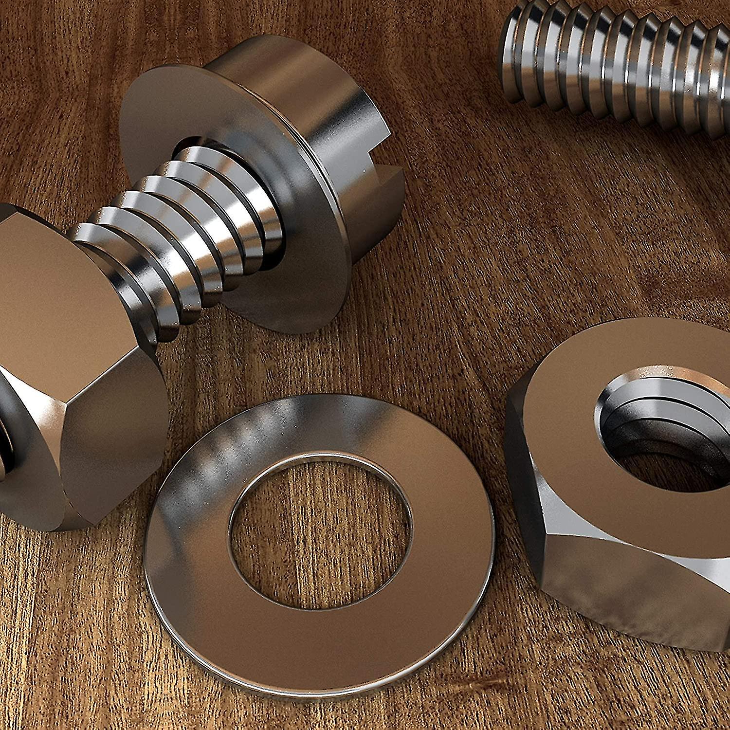 Metal Washers (580 Pieces) With Plastic Box - 9 Different Sizes Of ...