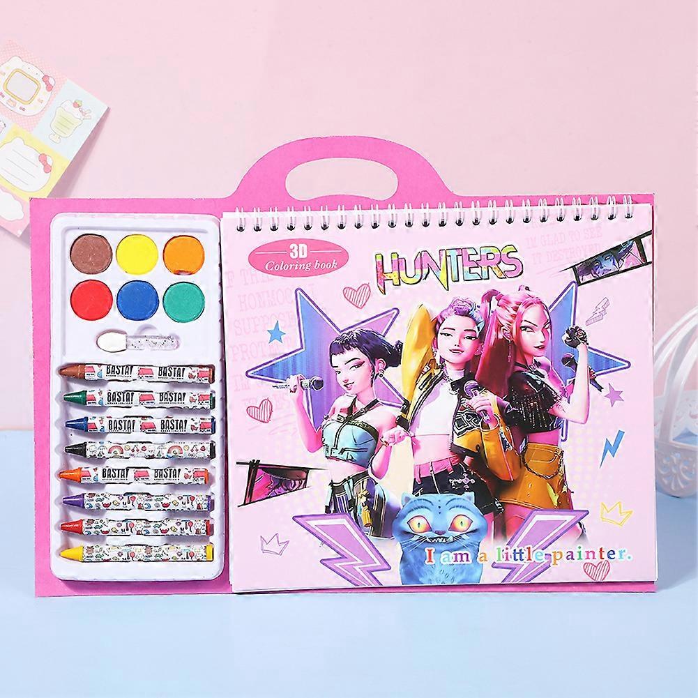 KPOP Demon Hunter Children's Drawing Book Portable Coloring Art Book ...