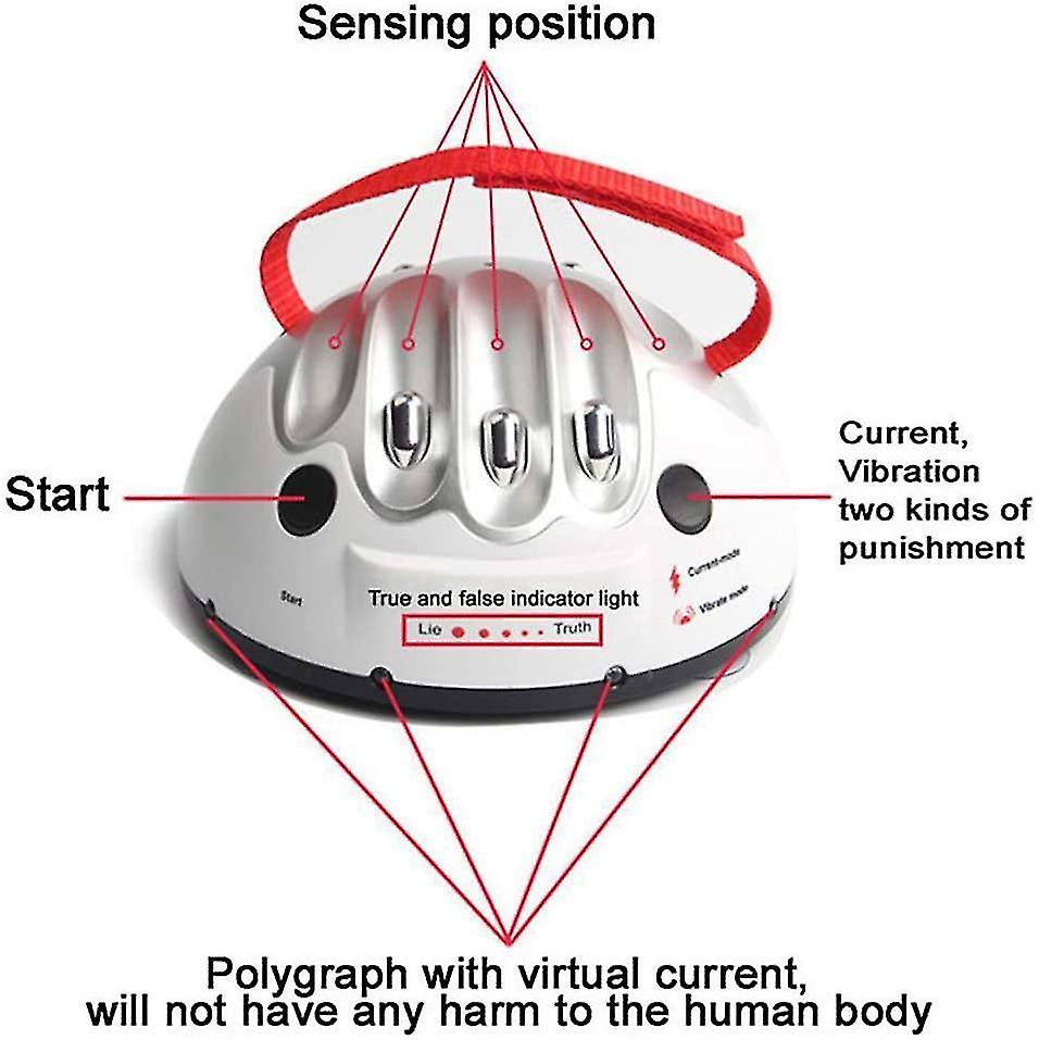 Electric Shocking Lie Detector, Funny Polygraph Testing Toys, Tricky ...