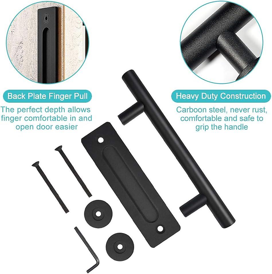 Health Gear Barn Door Handle, Two-sided Stainless Steel Sliding Door ...