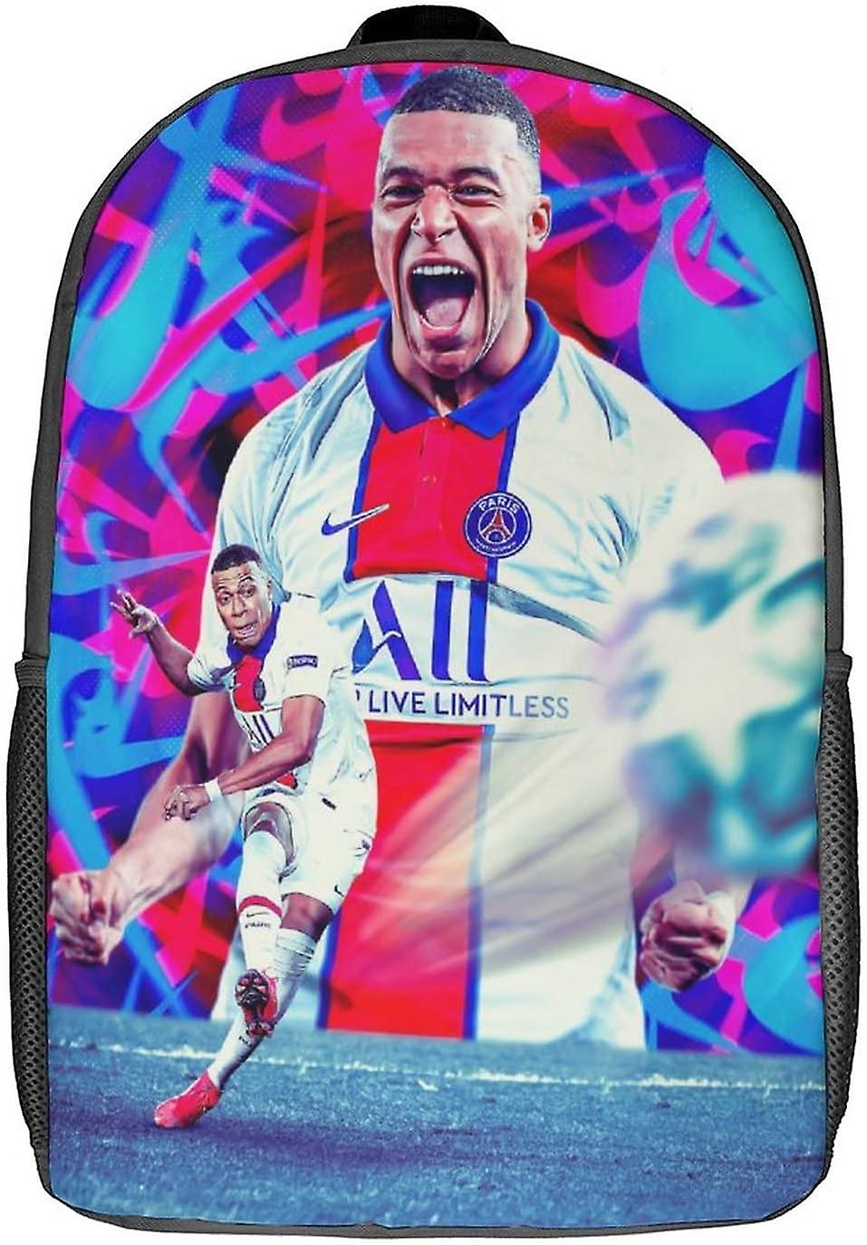 BIPERA Mbappe Bookbags 3D Printed Football Player School Backpacks Boys ...