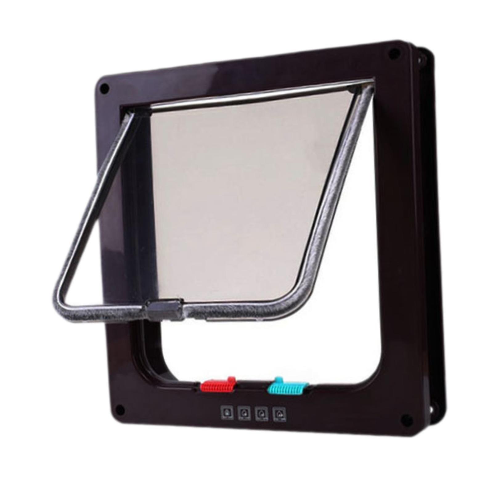 Cat Flap Door Weather Resistant for Interior Exterior Doors Pet Sliding ...