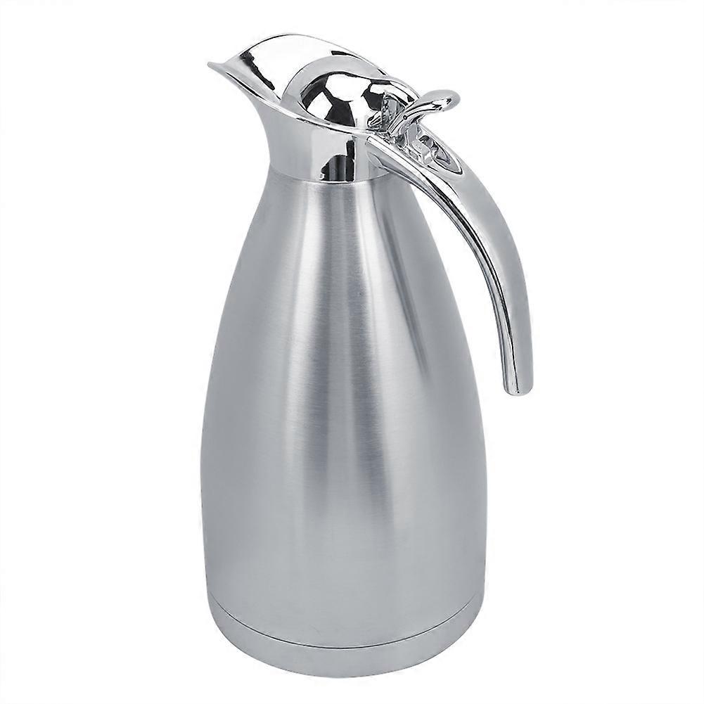 2L Stainless Steel Household Outdoor Water Coffee Bottle Vacuum Insulated Thermal Jug | Fruugo UK