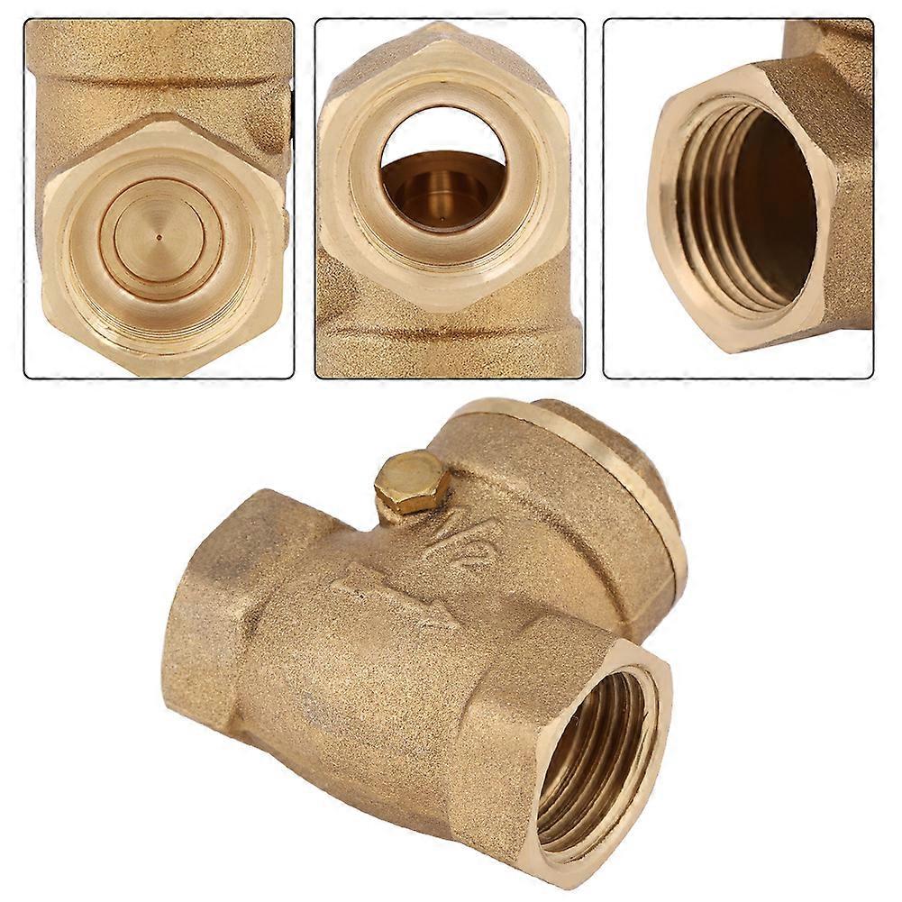 1pc DN15 Female Thread Brass NOn return Swing Check Valve 232PSI ...