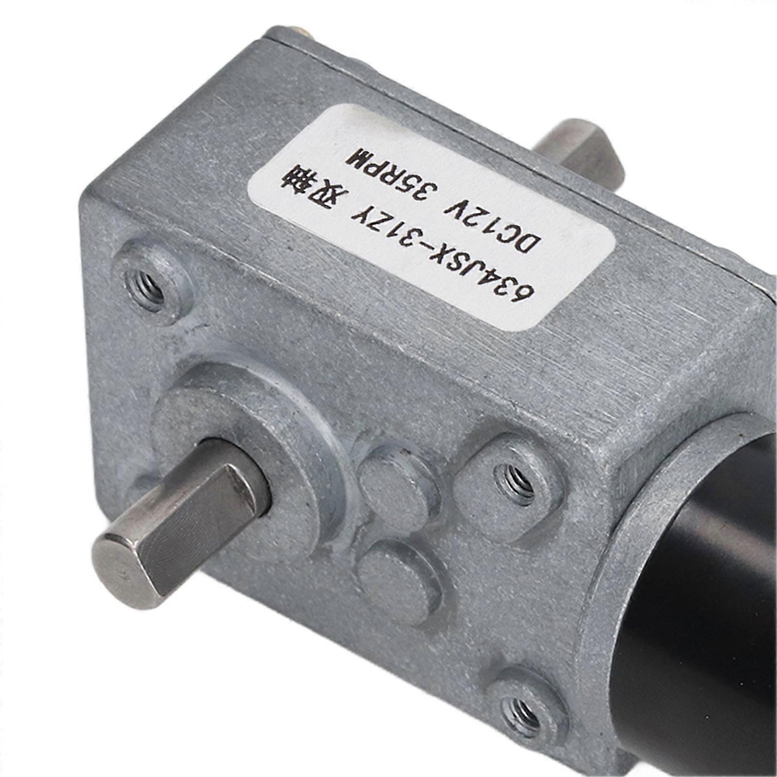 Gear Motor Dual Shaft DC 12V Self Locking Speed Reduction CW CCW Worm Geared Motor 35RPM | Fruugo UK