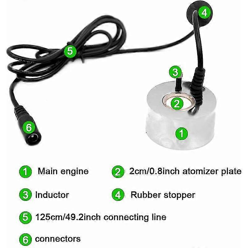 2024 24v Ultrasonic Fogger With Power Adapter, Silver Fish Fogger ...