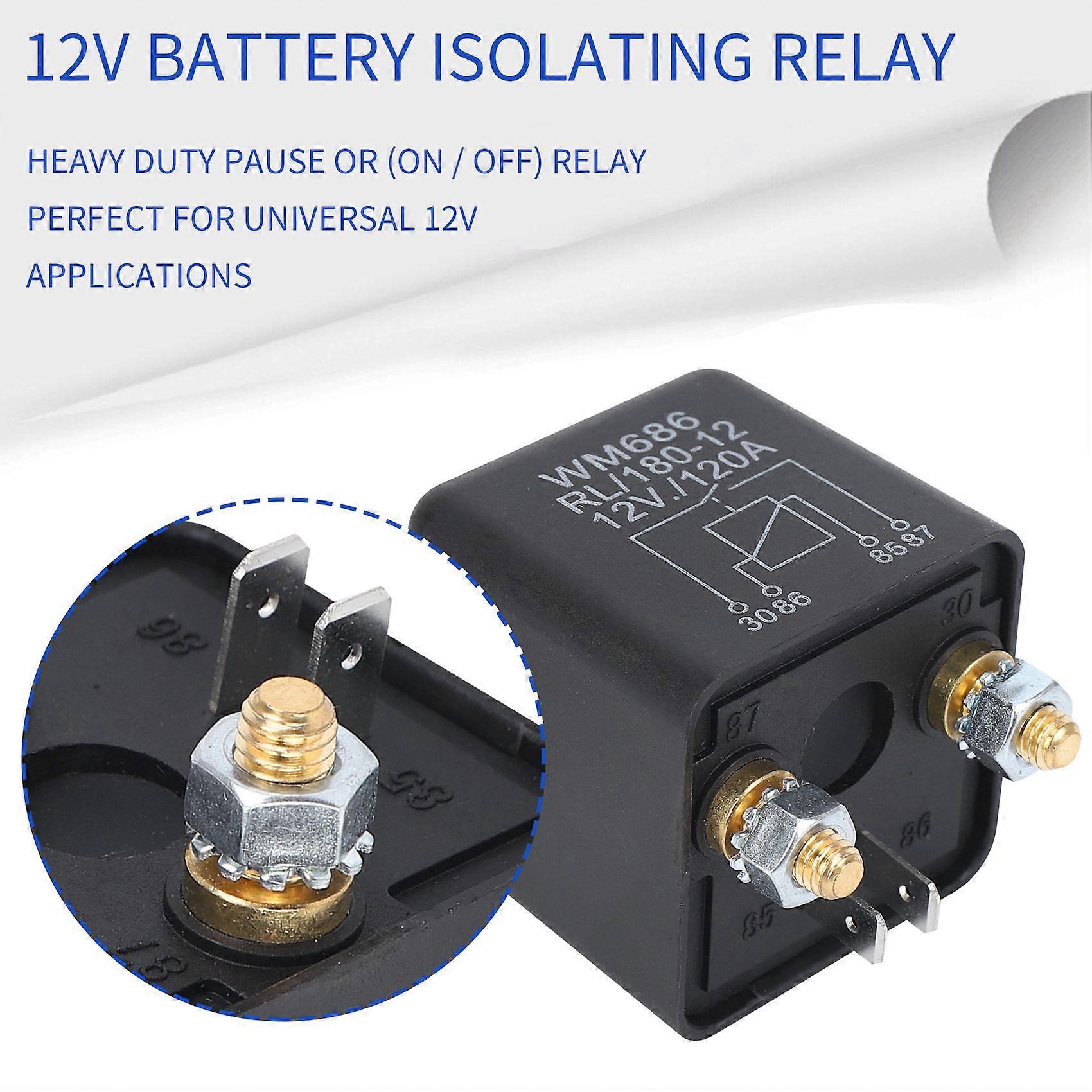DC 12V Relay Battery Isolating Relay 12V / 120A Load for Car Trucks Car ...