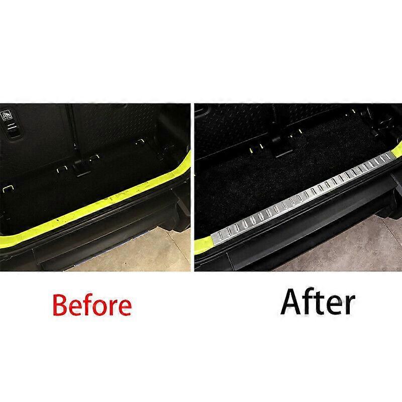 Car Rear Trunk Cover Inner Rear Bumper Scuff Sill Plate for Jimny JB64 ...