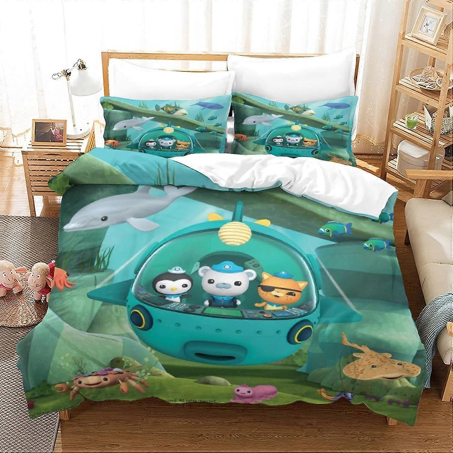 The Octonauts Duvet Cover Set Cartoon 3D Digital Printing Boy and Girl ...