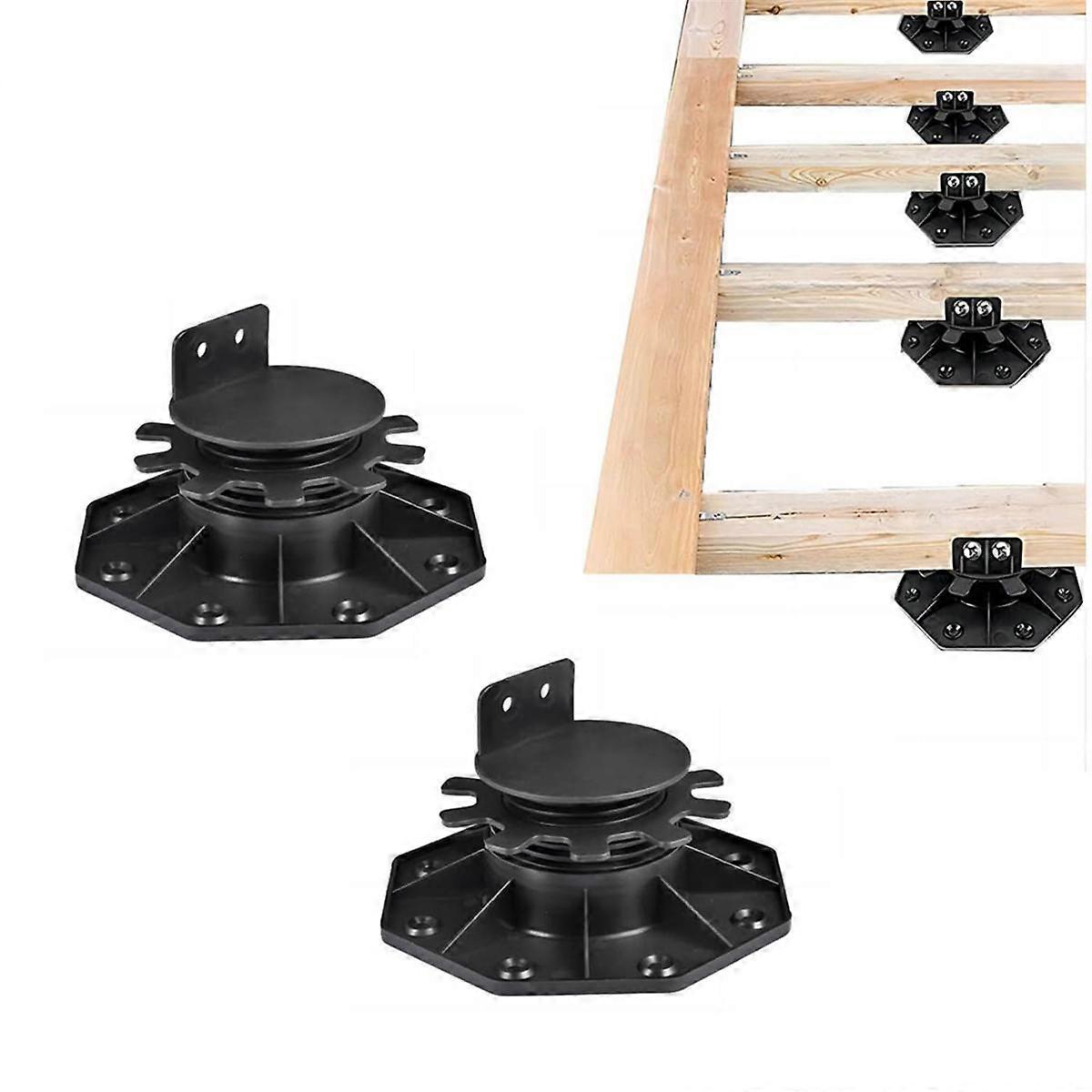 10Pack Adjustable Deck Support Pedestal Deck Foundation Base Support ...