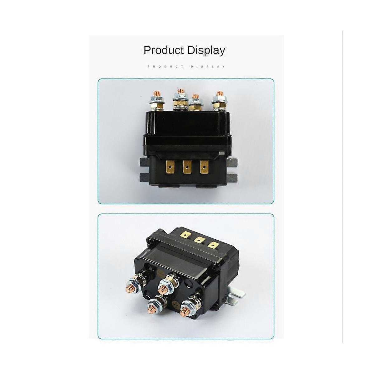 12V Winch Rocker Switch Thumb 250A Solenoid Relay Contactor Winches for ...