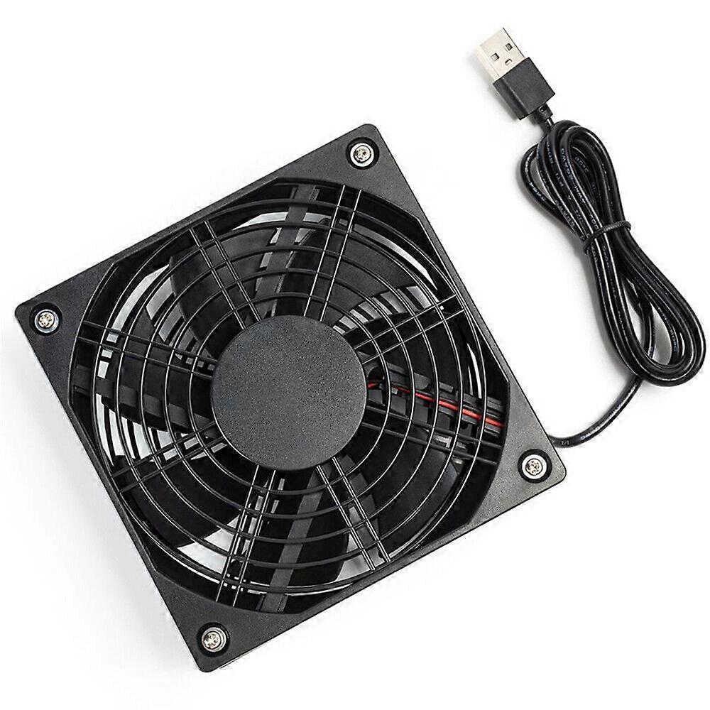120mm USB Cooling Fan Stand 2500RPM Silent Cooler for Router Modem ...